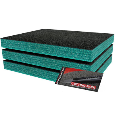 Shadow Foam Starter Kit 400 x 320mm Cut and Peel Foam (Teal 50mm)