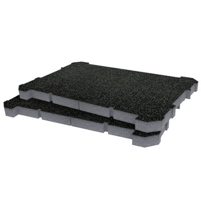 Shadow Foam Tactix 2 Drawer Tool Chest Top Box Foam Inserts (Grey 30mm)
