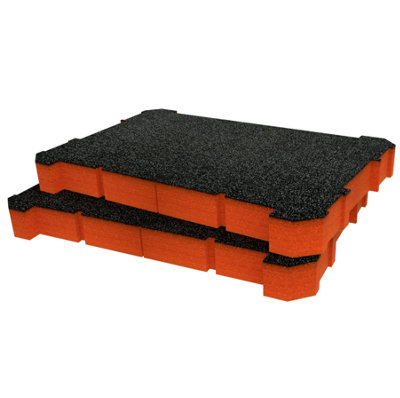 Shadow Foam Tactix 2 Drawer Tool Chest Top Box Foam Inserts (Orange 50mm)