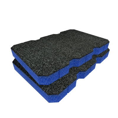 Shadow Foam Toughbuilt StackTech Compact Organiser Foam Inserts (Blue 30mm)