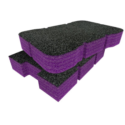 Shadow Foam Toughbuilt StackTech Compact Tool Box Foam Inserts (Purple ...