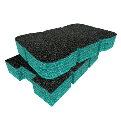 Shadow Foam Toughbuilt StackTech Compact Tool Box Foam Inserts (Teal 50mm)