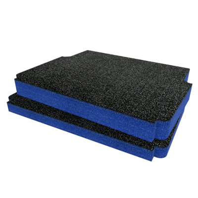 SHADOW FOAM TOUGHBUILT STACKTECH ROLLING TOOL BOX FOAM INSERTS (BLUE 50MM)
