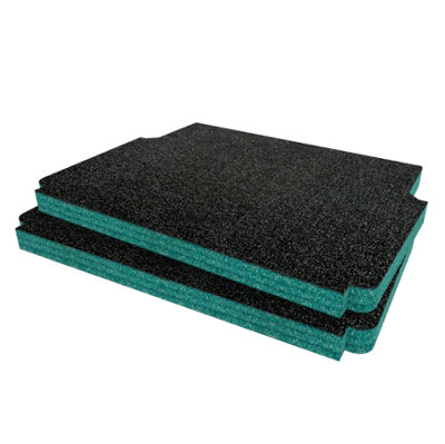 Shadow Foam Toughbuilt StackTech Rolling Tool Box Foam Inserts (Teal 30mm)