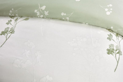 Shadow Multi Floral Design Duvet Cover, Fitted Sheet And Pillow Case