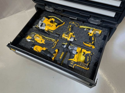 Shadowfoam SFI-DTSDXL1150Y DeWalt DXL Deep Drawer Foam Insert 50mm Yellow