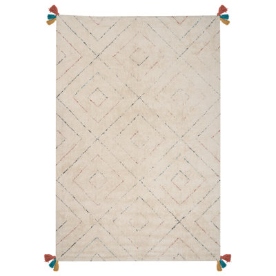 Shaggy Area Rug 200 x 300 cm Beige KARTAL