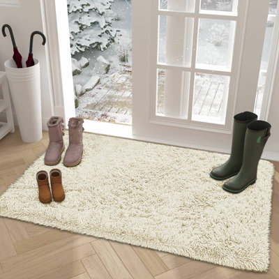 Shaggy Rug Fluffy Soft Bath Mats Kitchen Hallway Large Floor Mats