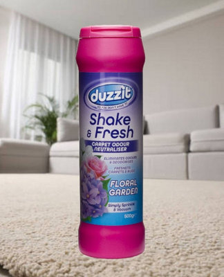 Shake & Fresh Carpet Freshener Powder Floral Garden Rug Mat Odour ...