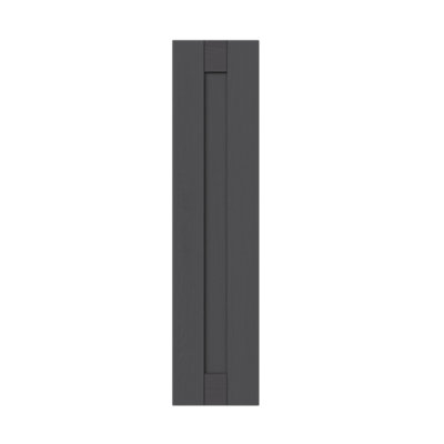 Shaker Kitchen Door Oak Grain Graphite 5 Piece Foil Wrapped Undrilled ...