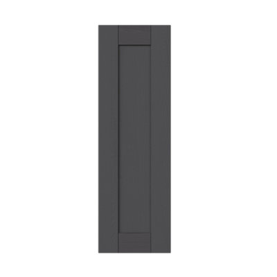 Shaker Kitchen Door Oak Grain Graphite 5 Piece Foil Wrapped Undrilled ...