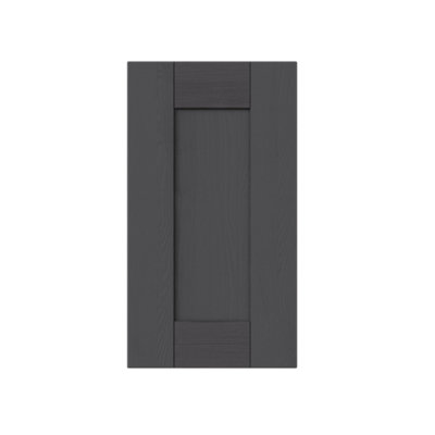 Shaker Kitchen Door Oak Grain Graphite 5 Piece Foil Wrapped Undrilled ...