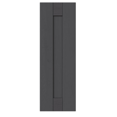 Shaker Kitchen Door Oak Grain Graphite 5 Piece Foil Wrapped Undrilled ...