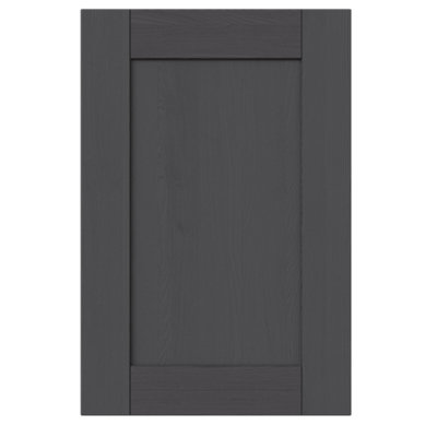 Shaker Kitchen Door Oak Grain Graphite 5 Piece Foil Wrapped Undrilled ...