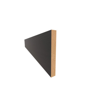 Shaker Plinth Oak Grain Graphite 5 Piece Foil Wrapped 2745X150