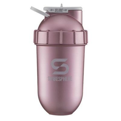 ShakeSphere Tumbler Protein Shaker Metallic Rose Gold (700ml)