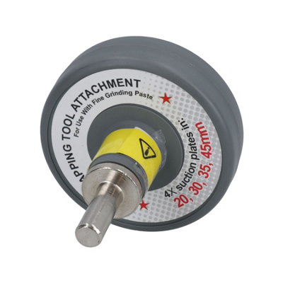 Shank Valve Lapping Lapper Tool Attachment and Suction Plates 20mm - 45mm