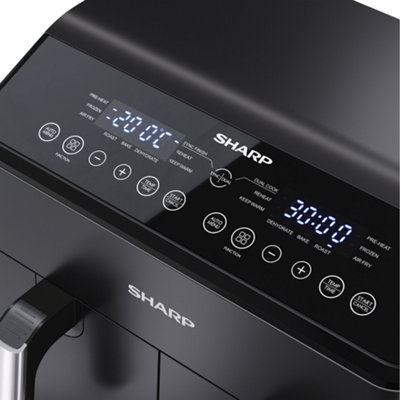 SHARP AF-GD82AU-B 8 Litre Dual Drawer Air Fryer