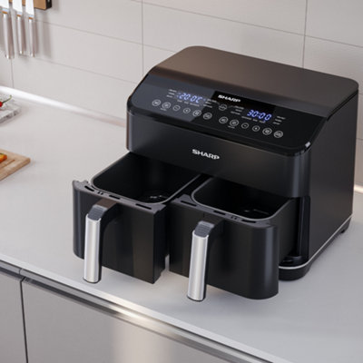 SHARP AF-GD82AU-B 8 Litre Dual Drawer Air Fryer