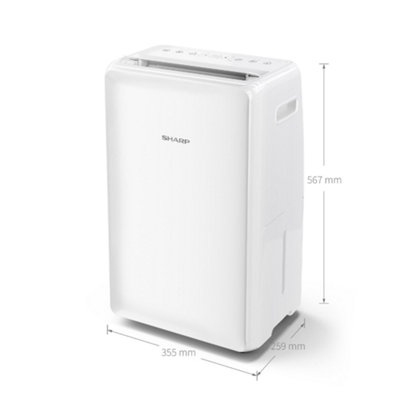 SHARP UD-P20U-W Portable Dehumidifier 20L