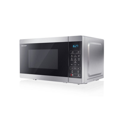Sharp YC-MS02U-S Microwave Silver 800W with 11 Power Levels & 8 Preset ...