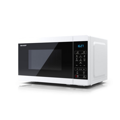 Sharp YC-MS02U-W White 800W 20L Capacity Microwave with 11 Power Power ...