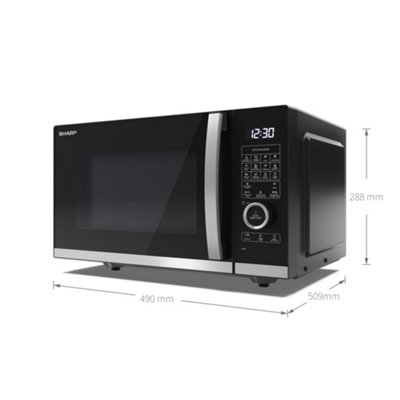 Sharp YC-QC254AU-B 25L 900W Microwave Oven with Grill and Convection ...