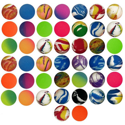 SHATCHI 60Pcs Bouncy Jet Balls Colourful