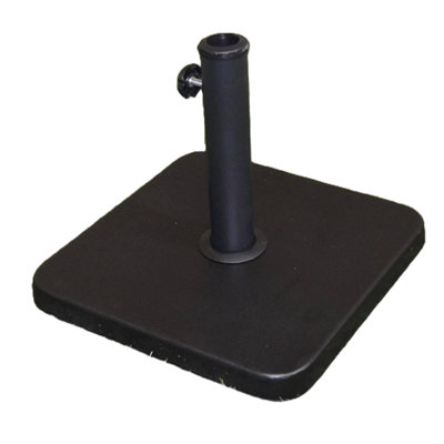 Buy Shatchi 6Kg Square Parasol Base Black Heavy Duty Weight Stand | DIY ...