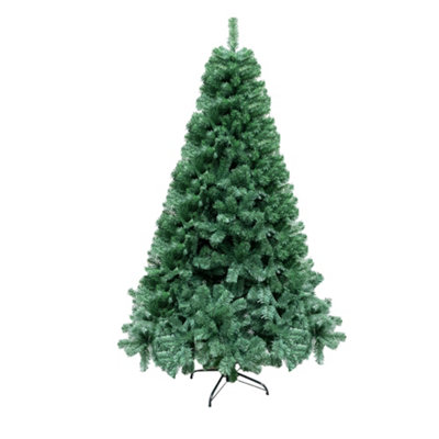 Shatchi 7FT Green Alaskan Pine Christmas Tree with Metal Stand
