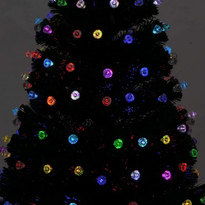 Shatchi Aurora 3ft Fibre Optic Christmas Tree Multicolour
