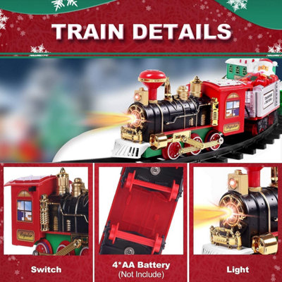 SHATCHI CHRISTMAS TREE TRAIN SET-AROUND THE TREE XMAS DECORATION ...