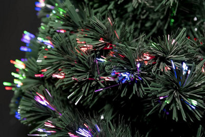 Shatchi Nova Multicolour Fibre Optic Christmas Tree 2ft