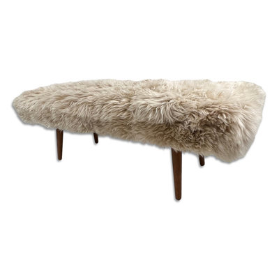 Buy Shearling Sheepskin Beige End Of Bed Bench at B&Q