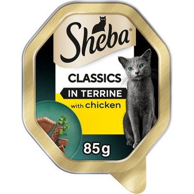 Sheba Classics Cat Tray With Chicken In Terrine 85g x 22 (Pack of 22)