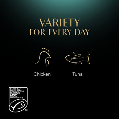 Sheba Fillets Cat Food Tray Chicken & Tuna In Gravy 60g x 32 (Pack of 32)