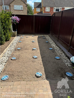 SHED BASE AND DECKING BASE. GROUNDSCREW BASE FOR GARDEN STRUCTURES ...