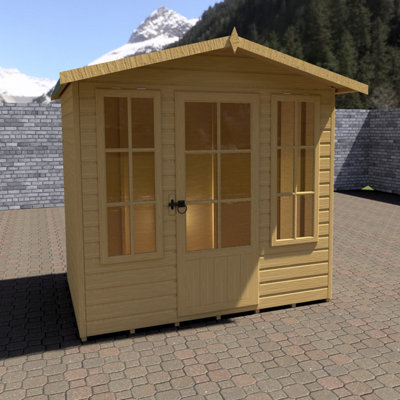 SHED BASE, ASSEMBLY AND ELTON 7X5 SHIPLAP ROOMS FOR THE GARDEN WITH ...