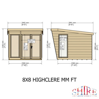 Shed Base, Assembly and Highclere 8x8 Shiplap Rooms for the Garden with ...