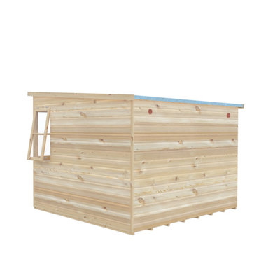 Shed Base, Assembly and Sun Pent 8x8 SD Shiplap Style A Potting Shed ...