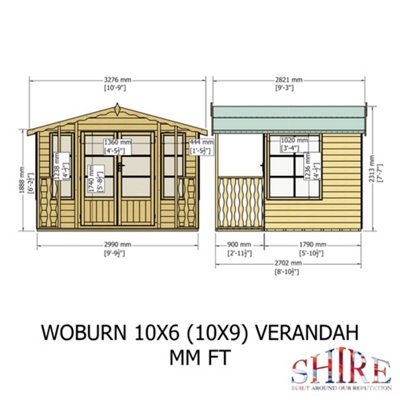 Shed Base, Assembly and Woburn 10x9 Shiplap Rooms for the Garden with ...