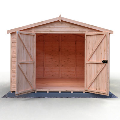 Shed Base, Building and Security Apex 10x10 SD Shiplap MultiFunctional ...