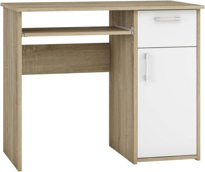 Shefa Line Computer Desk Maja Sonoma Oak White (1 box)
