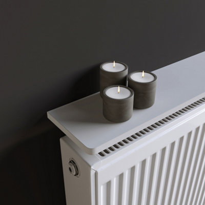 Shelf Depot Matte White Radiator Shelf (L)600mm (D)150mm | DIY at B&Q