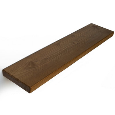 Shelf INVISIBLE Brackets 140mm Medium Oak 140cm