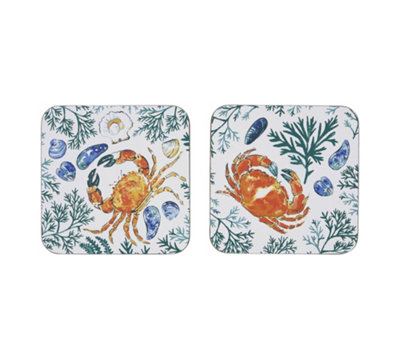 Shellfish Animal Print Printed MDF Coasters (4 Pack)