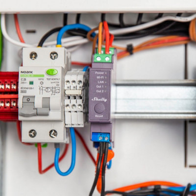 Shelly Pro 2 DIN-Rail Mounted Smart Switch with Dry Contacts