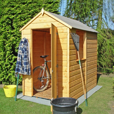 Shetland Single Door Tongue and Groove Garden Shed Workshop Approx 6 x ...