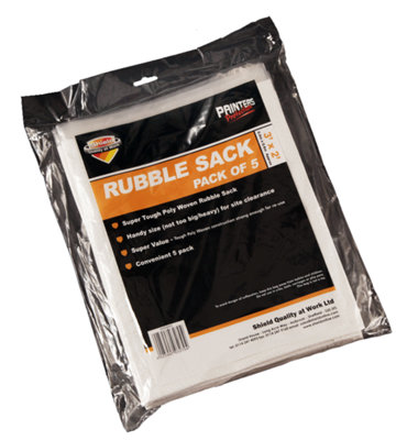 Shield All Purpose Reusable Rubble Sack 600mm x 900mm 25Kg/40L, Pack of ...