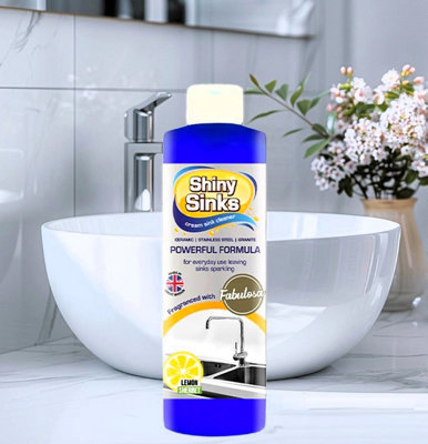 Shiny Sinks Cream Sink Cleaner Ceramic Stainless Steel Granite Lemon ...
